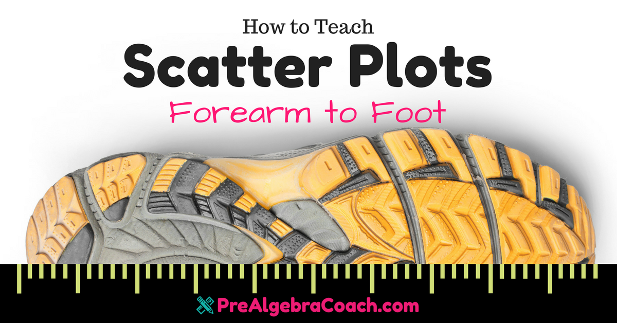 Scatter Plots - Forearm to Foot Activity ⋆ PreAlgebraCoach.com